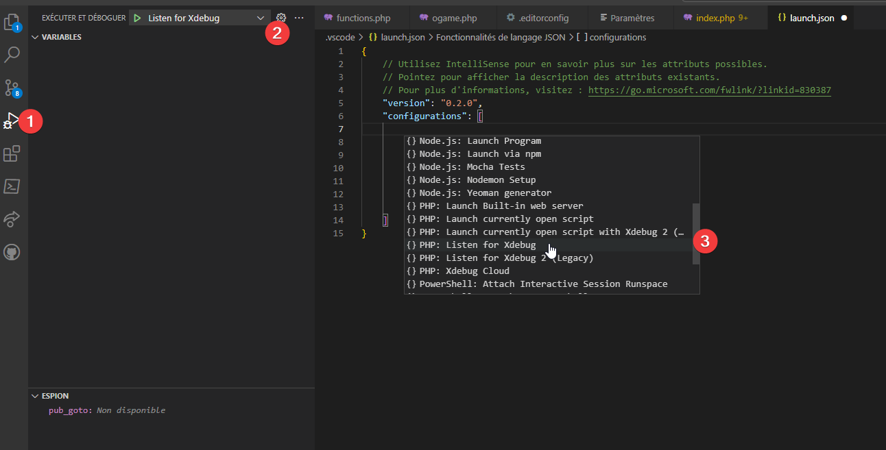 Environnement de Dev PHP avec VS Code – Darkcity